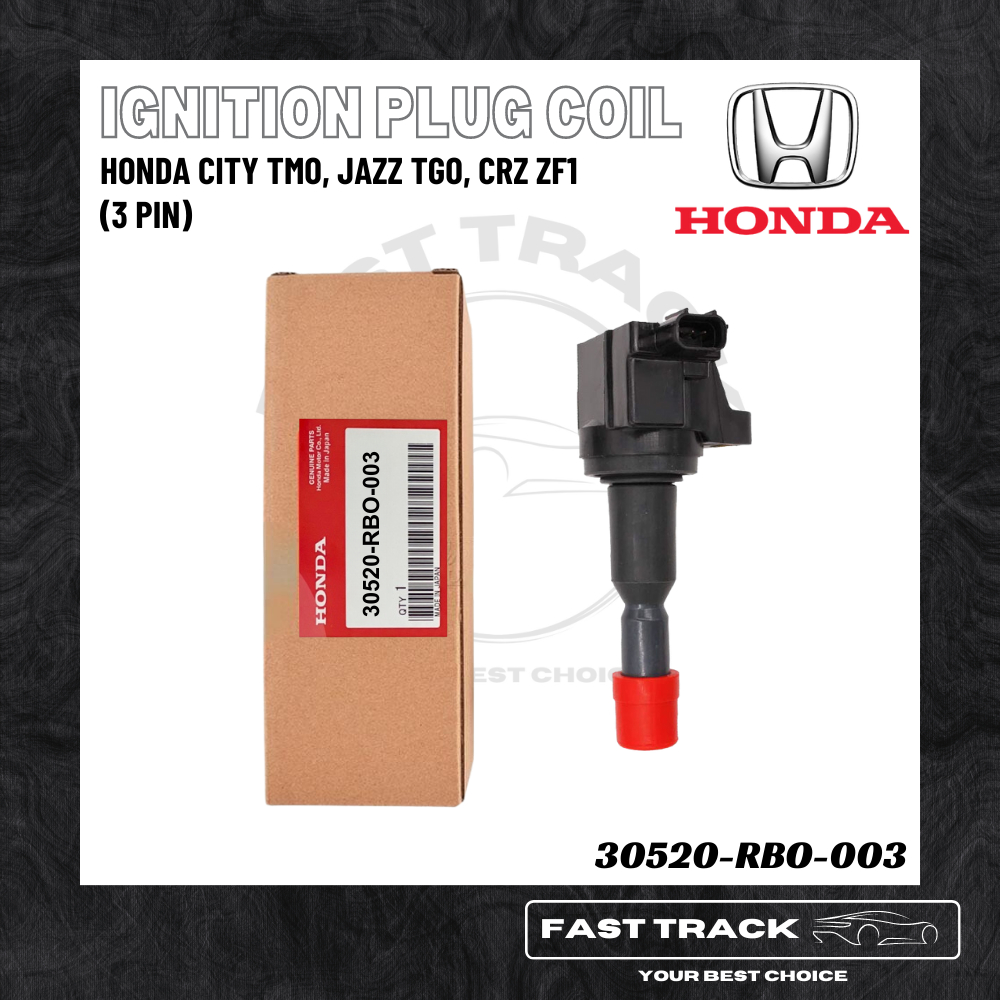 HONDA CITY TMO, JAZZ TGO, CRZ ZF1 (3 PIN) IGNITION PLUG COIL 30520-RBO ...