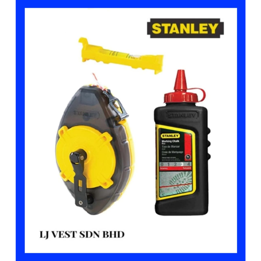 STANLEY CHALK LINE REEL WITH POWDER RED / BLUE | Shopee Malaysia