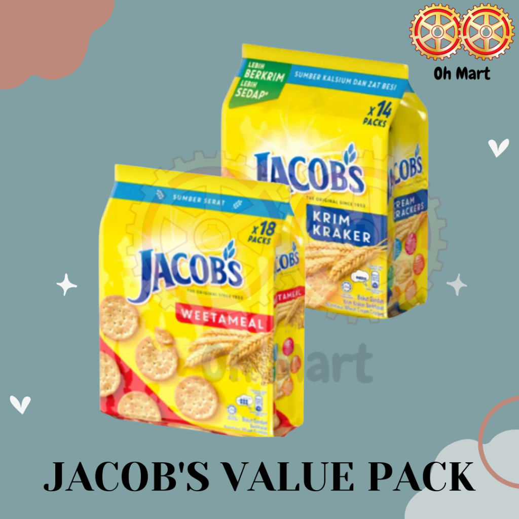 Jacob's Crackers Value Pack Krim Kraker/Weetameal 14/18 | Shopee Malaysia