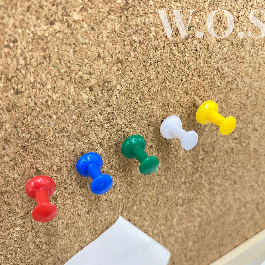 [Ready Stock]40pcs/ 24mm Colourful Push Pins for corkboard / thumb tack ...