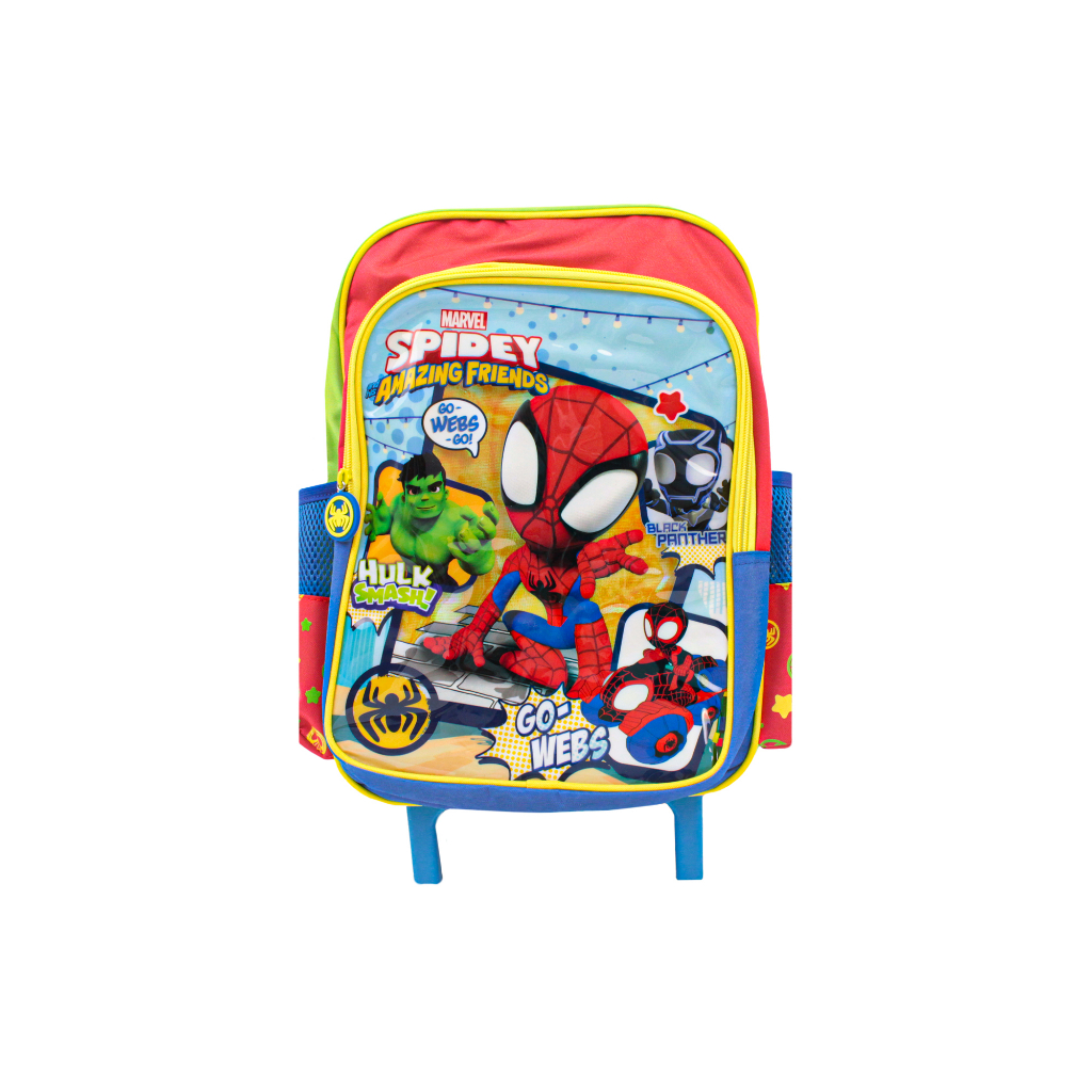 Marvel Spiderman Spidey Children Pre School Trolley Bag With Front ...