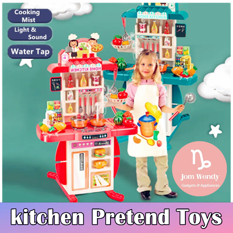 NEW STOCK ~ 95CM Height Kids boy girl Kitchen Toy Pretend Play Set ...