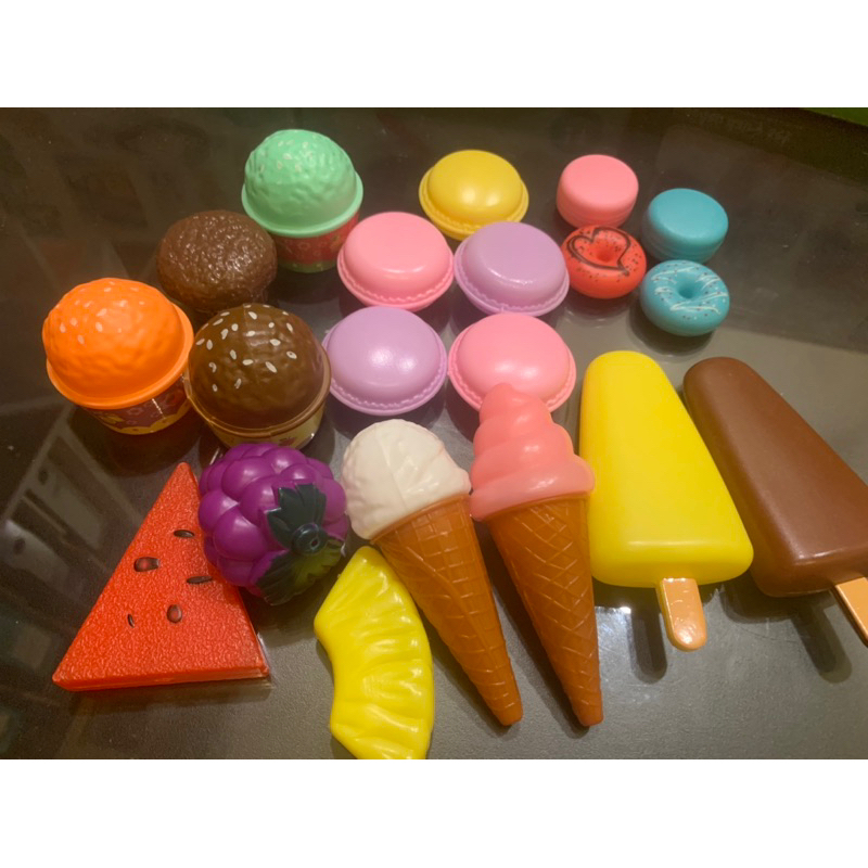 Kids toy dessert set 20 pieces (preloved) | Shopee Malaysia