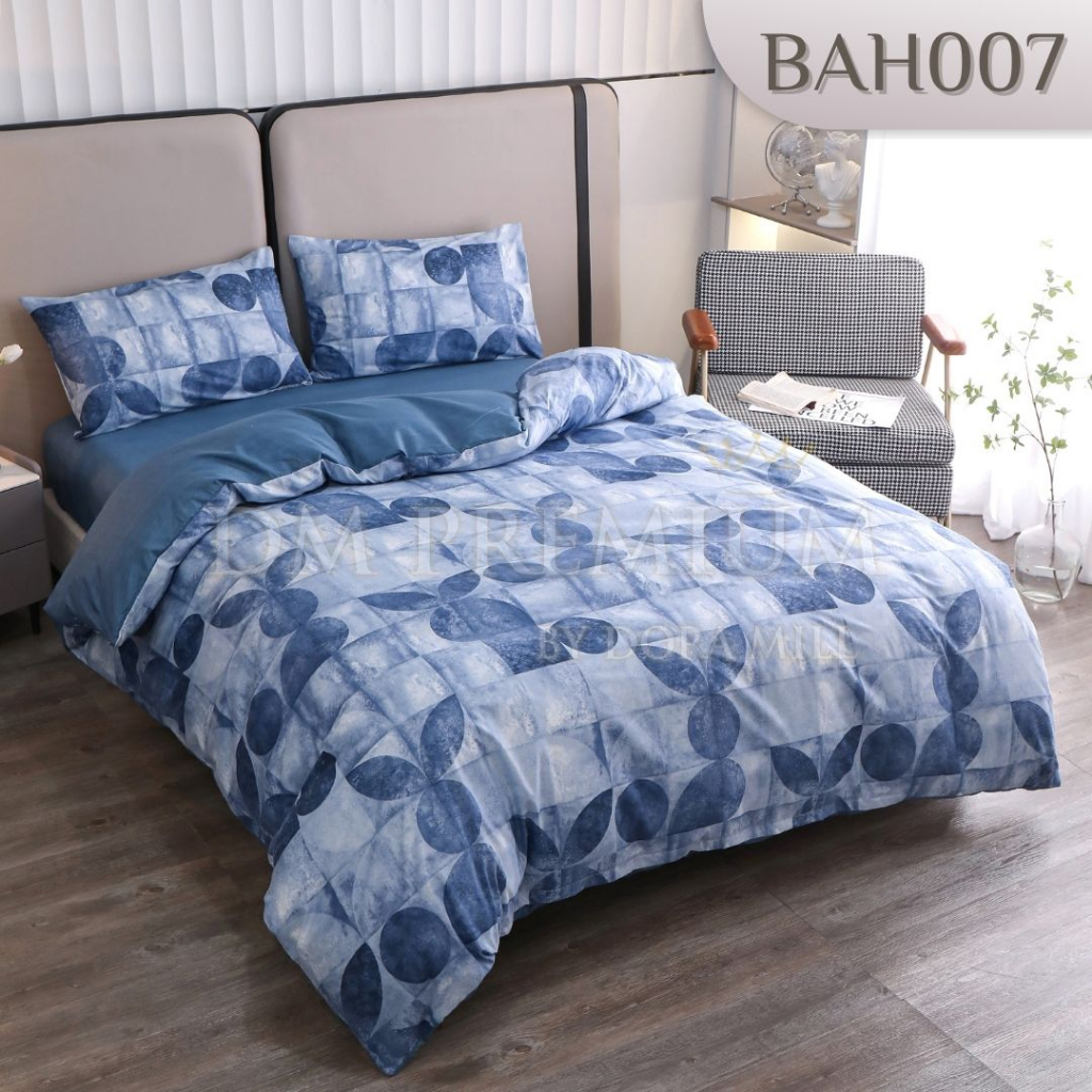 [READY STOCK] Premium Quilt Cover With Fitted Bed Sheet Pillow Case - 3 ...