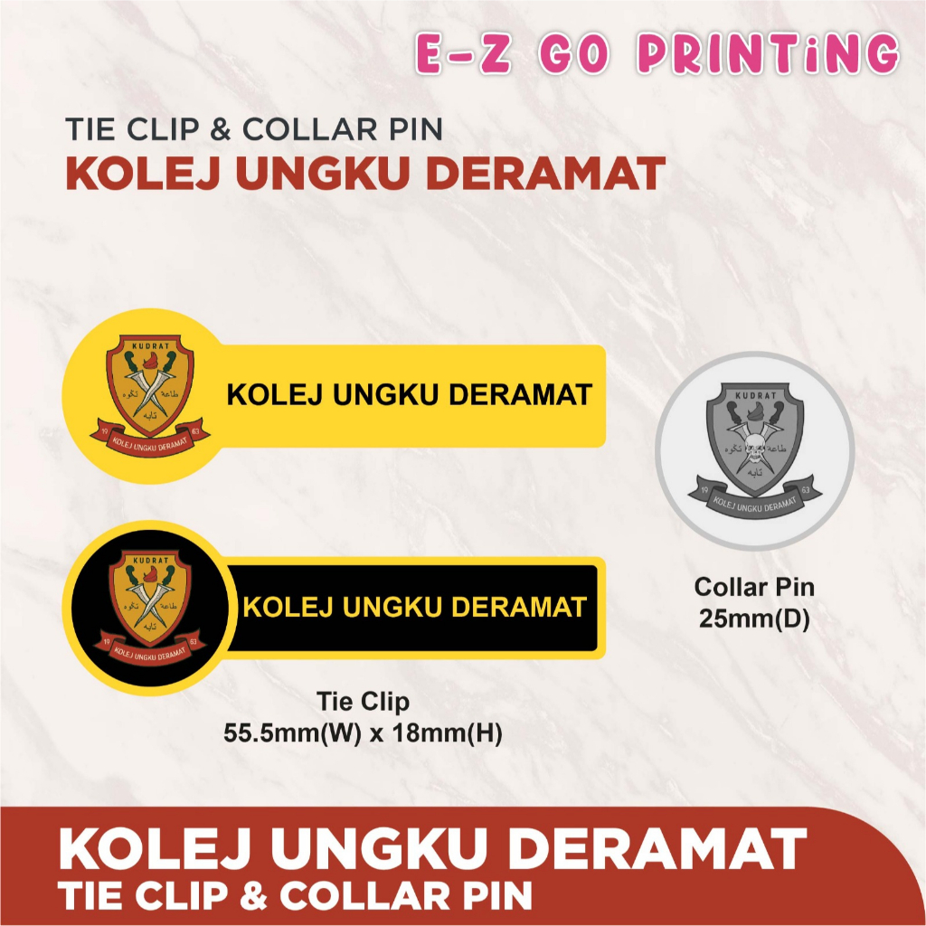 [READY STOCK] *Kudrat logo* Tie Clip & Collar Pin | Shopee Malaysia