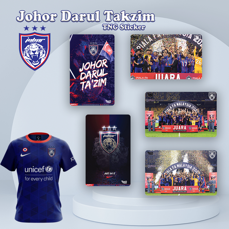 JOHOR DARUL TAKZIM (1) FOOTBALL - Tng Touch N Go/Bank Card Sticker ...