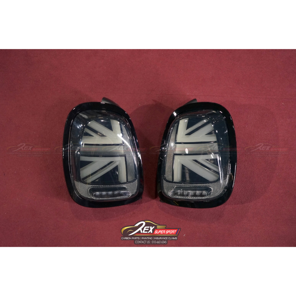 MINI Cooper F56 F55 Rear LED Tail Lamp Union Jack Smoke Red Belakang ...