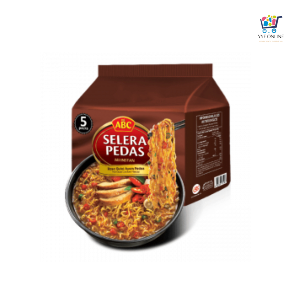 Mi ABC Mee Selera Pedas Instant Noodle - Hot Gulai Chicken 350g ...