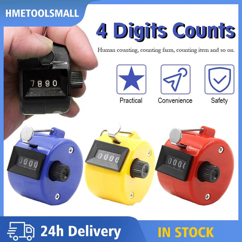 Portable Mini Manual Counter Buzzer 4 Digital Counter Precision ...