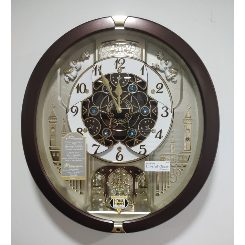 100% ORIGINAL SEIKO Melodies In Motion Wall Clock QXM291( QXM291B ...