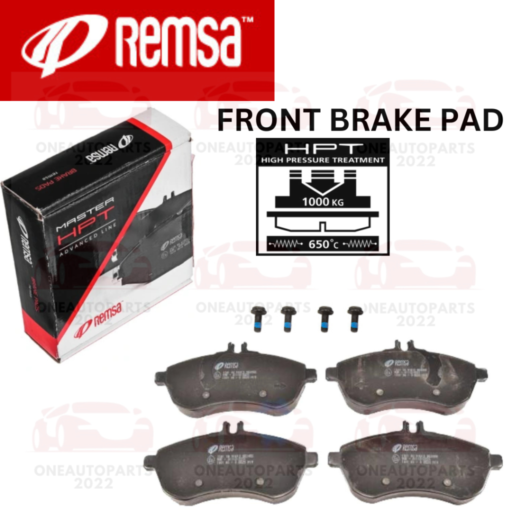REMSA SPAIN MASTER HPT FRONT BRAKE PAD MERCEDES BENZ W204 C180K C200K ...