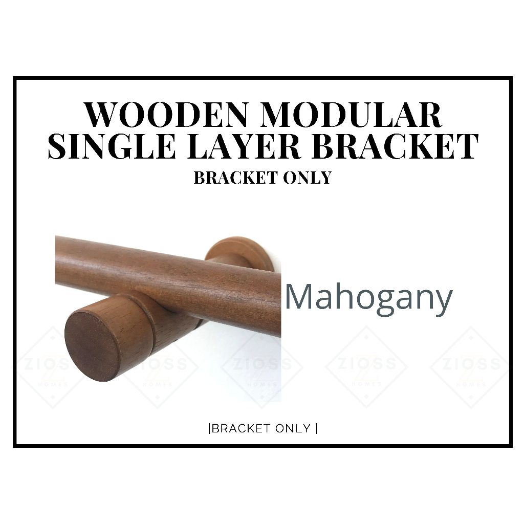 Wooden Modular Single Layer Bracket ONLY | Shopee Malaysia