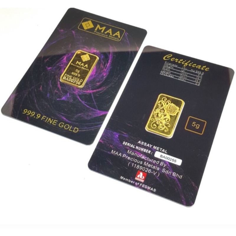 Gold Bar 5gram (999) | Shopee Malaysia