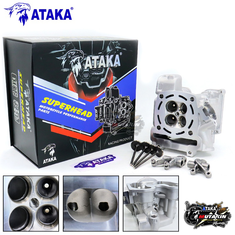 ATAKA RACING SUPER HEAD YAMAHA LC135 V1-V7 Y15 Y15ZR HONDA RS150 CNC ...