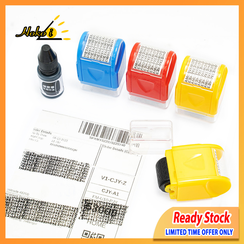 Security Stamp Roller Confidential Privacy Cover Eliminator Seal ...