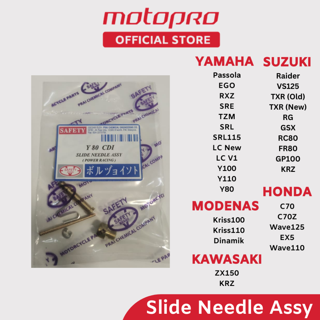 100% Original Safety JAPAN Slide Needle Assy Ego RXZ SRL 135LC Kriss ...