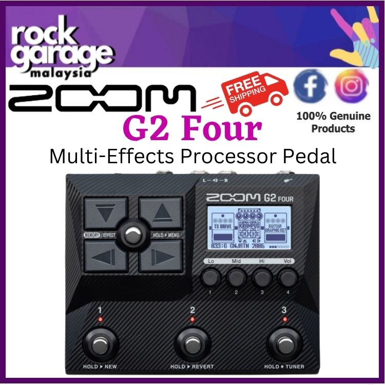 Zoom G2 Four Multi-Effects Processor Pedal ( G2Four / G2 Four ...