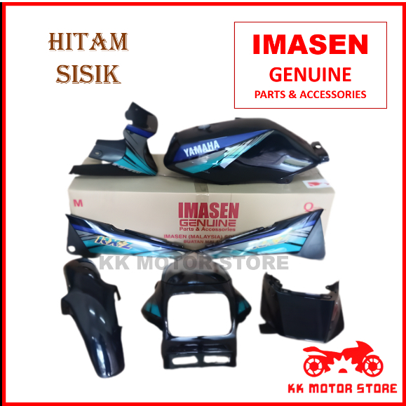 (100% IMASEN !!!) COVER SET RXZ IMASEN HITAM SISIK / HITAM BULU AYAM ...