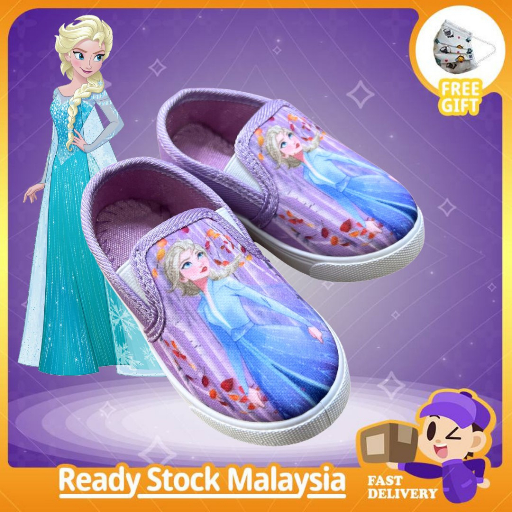Frozen Sepatu Shoes Kids Sneakers Kasut Kanak-kanak Shoes Girl Kasut ...