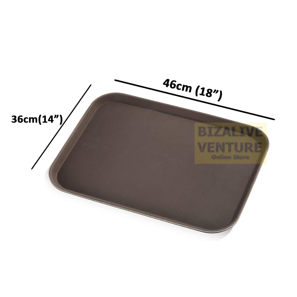 Non-Slip Serving Tray Round & Rectangle Shape | Kitchen Tray | Serving ...