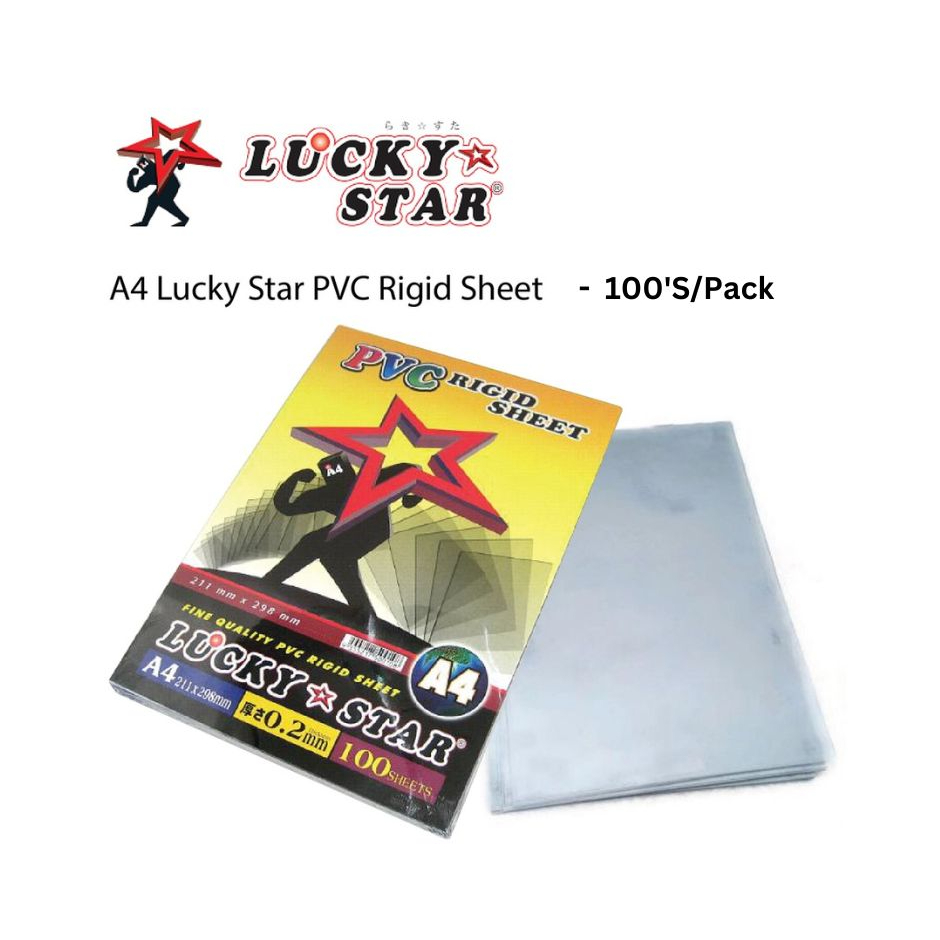Lucky Star-A4 PVC Rigid Sheets -100's/pack | Shopee Malaysia