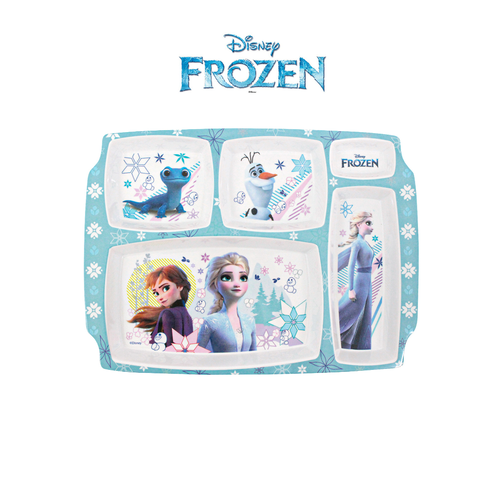 ️New! Disney Frozen 2 Queen Elsa Anna Olaf Kids Melamine 5 Way Section ...