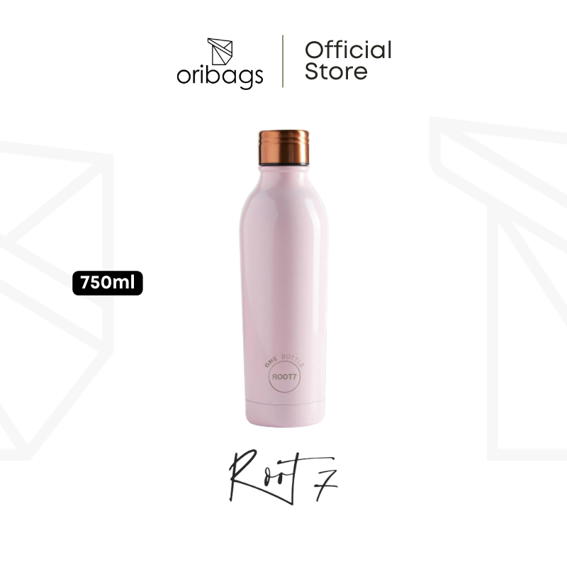 Root7 OneBottle® Millennial Pink Double-Walled Stainless Steel Water ...