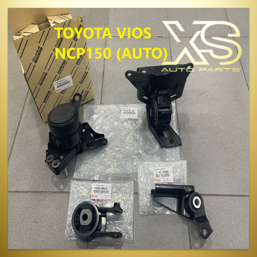 ( 100% ORIGINAL JAPAN ) TOYOTA VIOS NCP150 AUTO ENGINE MOUNTING SET ...