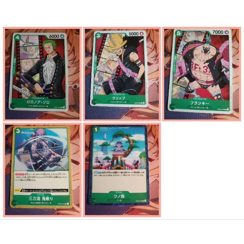 One Piece TCG OP02-Green Common Cards Singles | Shopee Malaysia