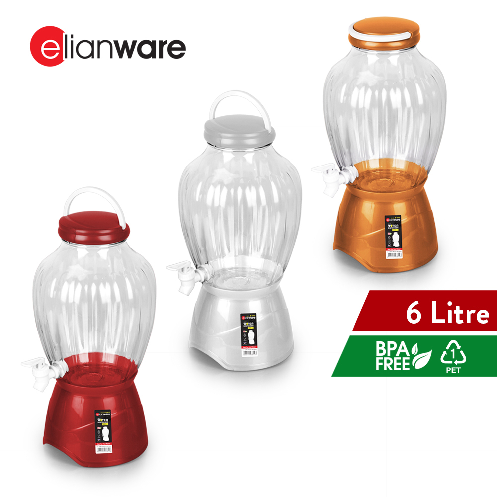 Elianware Beverage Water Dispenser with Faucet (6L) | Shopee Malaysia