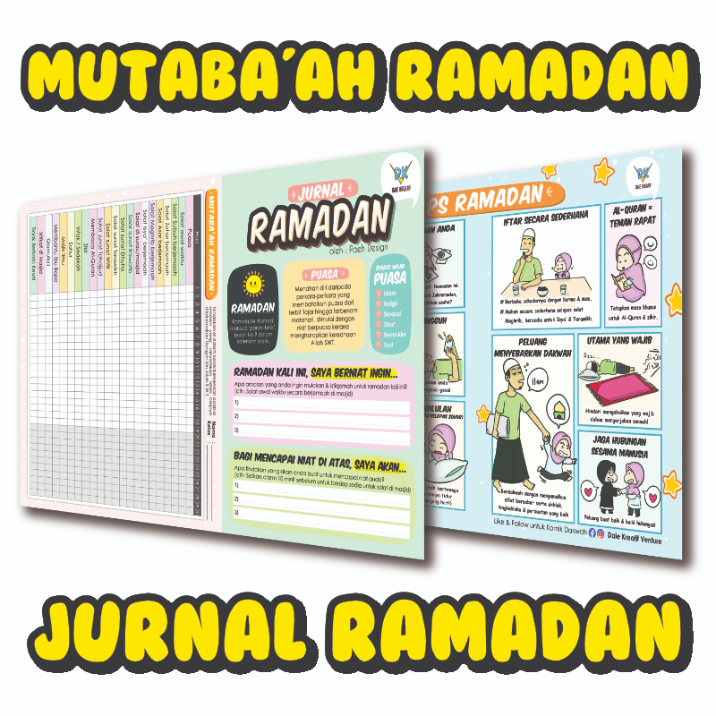 Kad Mutaba'ah / Jurnal / Checklist Ramadan - Karakter Animasi Aya X ...