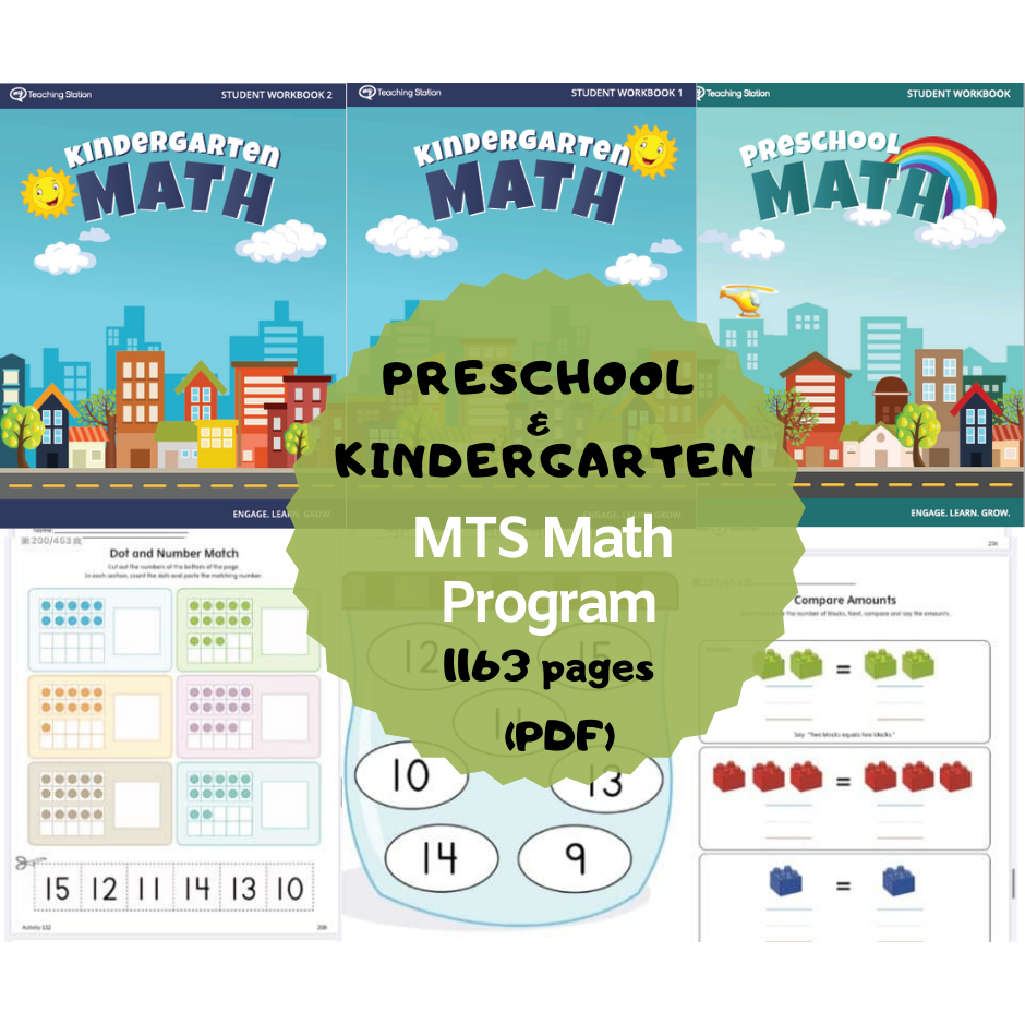 A34 - [PDF] Preschool Kindergarten MTS Math program 1163 pages (with ...