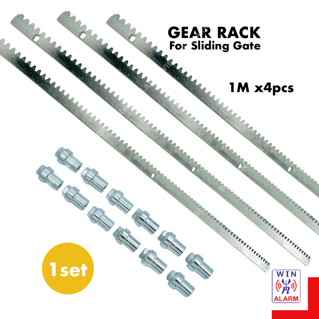 4PCS GEAR RACK 1METER ( 1SET )FOR SLIDING GATE AUTOGATE (GALVANIZED ...