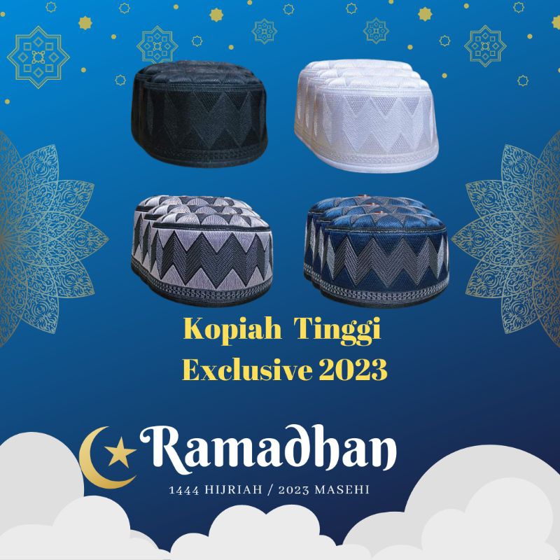 [Ready stok raya] Kopiah Tinggi Bercorak Thai / Kopiah Lace / Kopiah ...