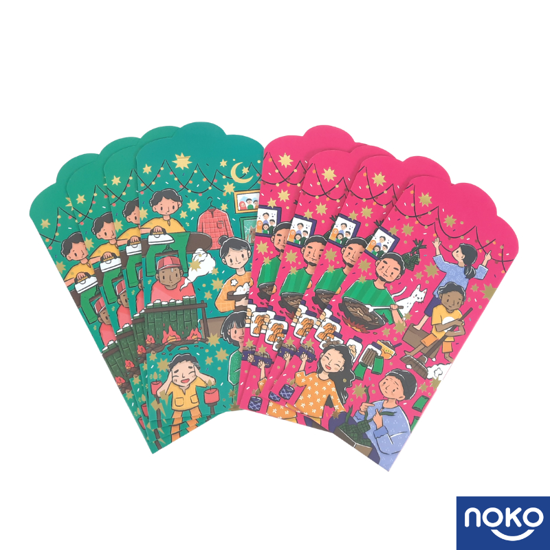 NOKO Duit Raya Envelope / Sampul Duit Raya (8pcs/pack) | Shopee Malaysia