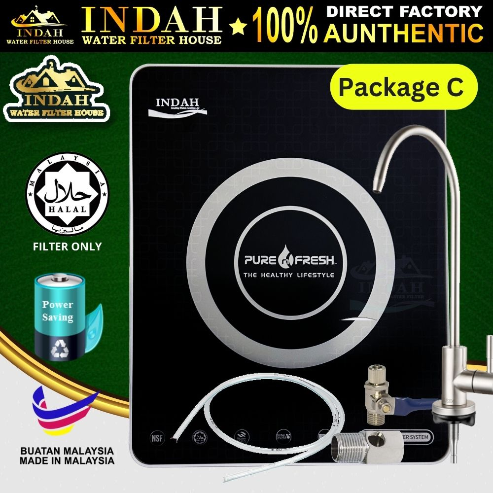 INDAH 5 Stage Alkaline Water Purifier Home Drinking Water Filter System ...