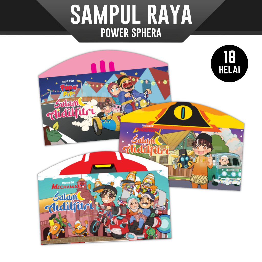 BoBoiBoy Mechamato Papa Pipi Sampul Raya 2023 Power Sphera Edition (3 ...