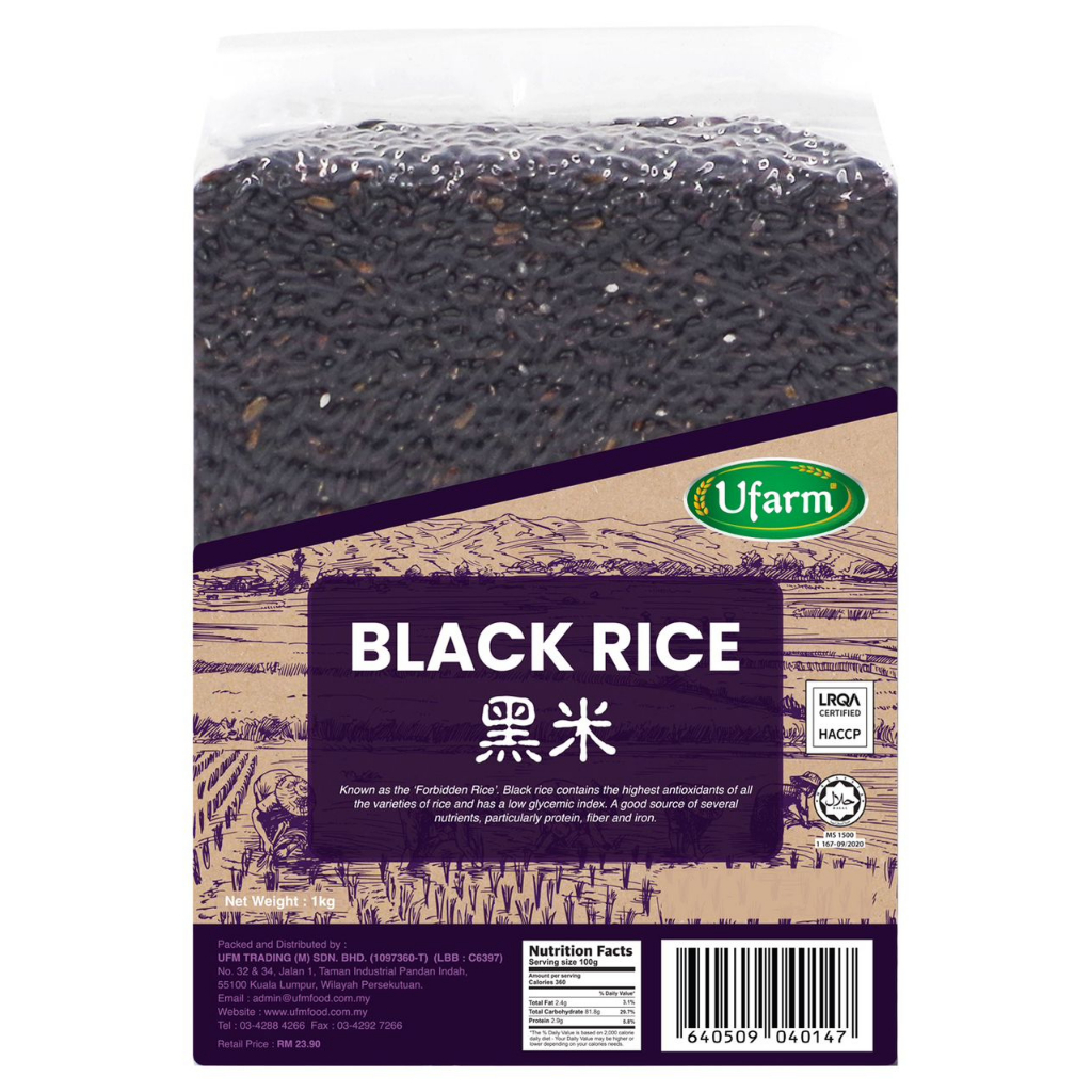 Black Rice/Beras Hitam 黑米 (Vacuum Packed) 1kg | Shopee Malaysia