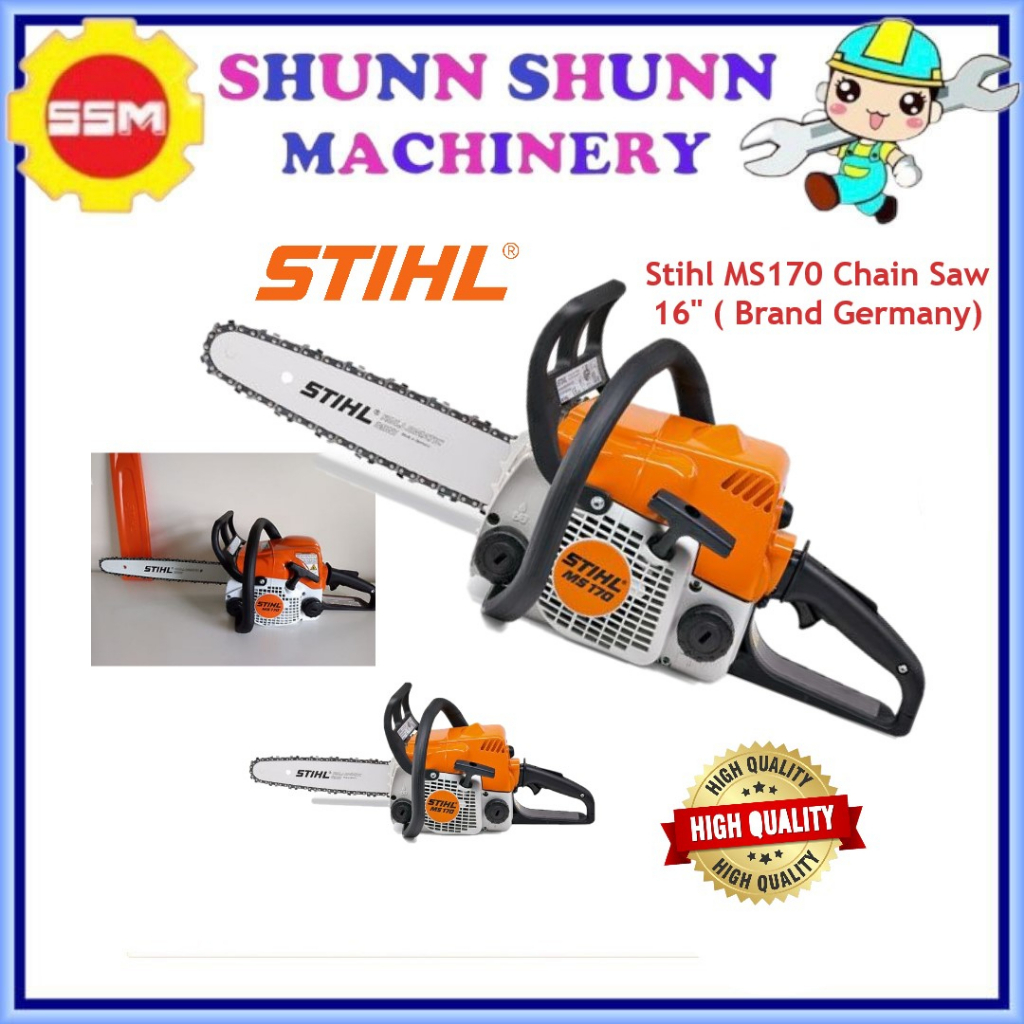 Stihl MS170 Chain Saw 16"( Brand Germany)Mesen Gergaji | Shopee Malaysia