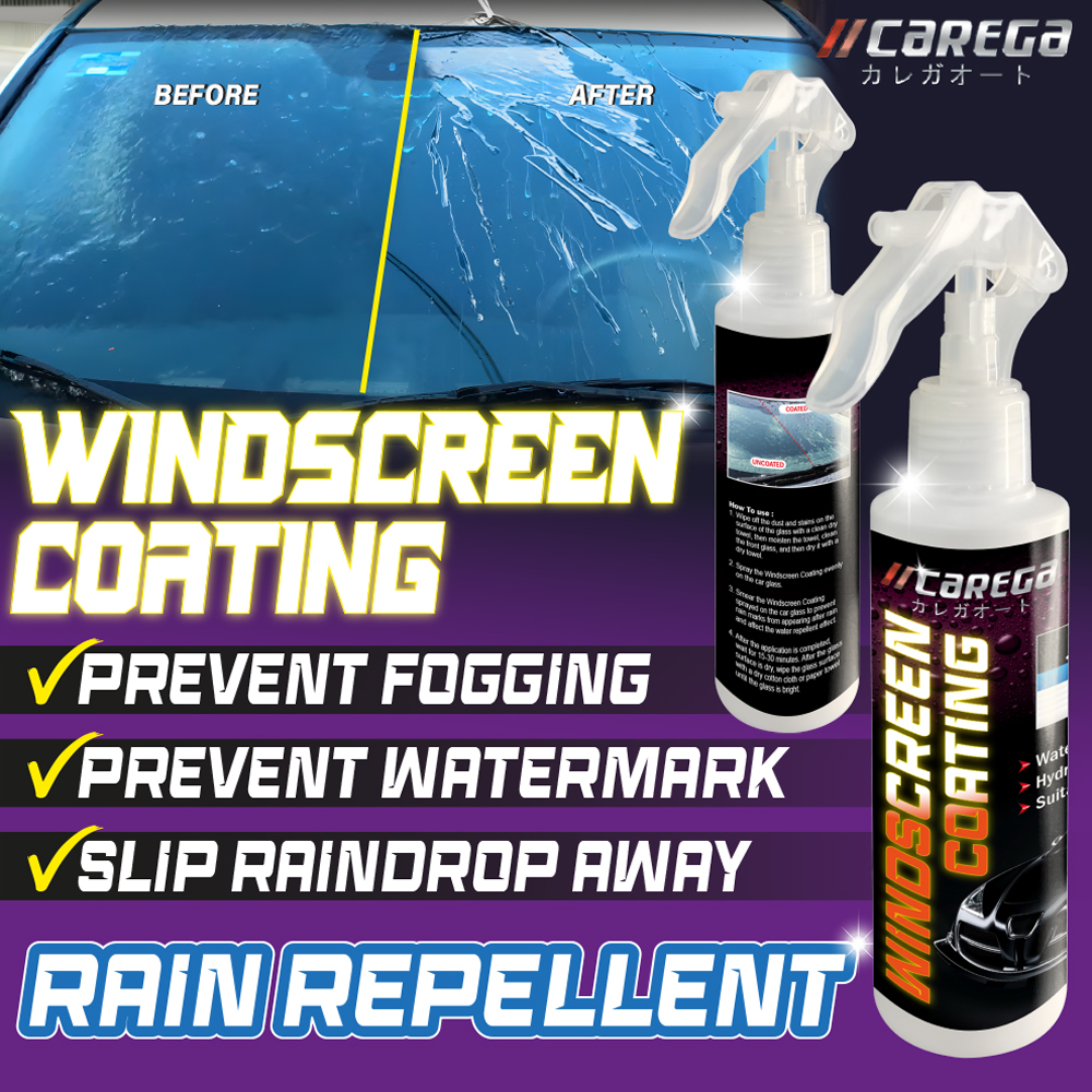 CAREGA Windscreen Coating Windshield Coating Anti Rain Repellent Anti ...