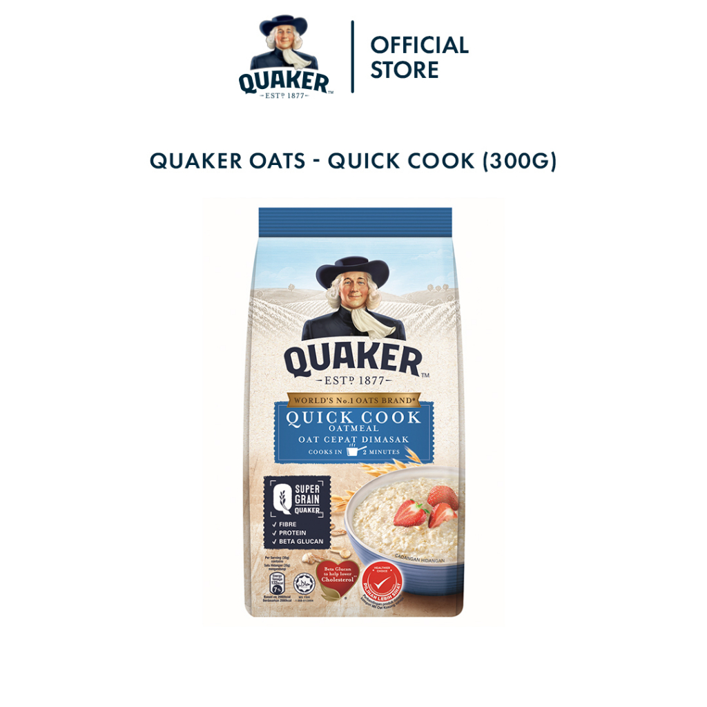 Quaker Oats - Quick Cook (300g) | Shopee Malaysia