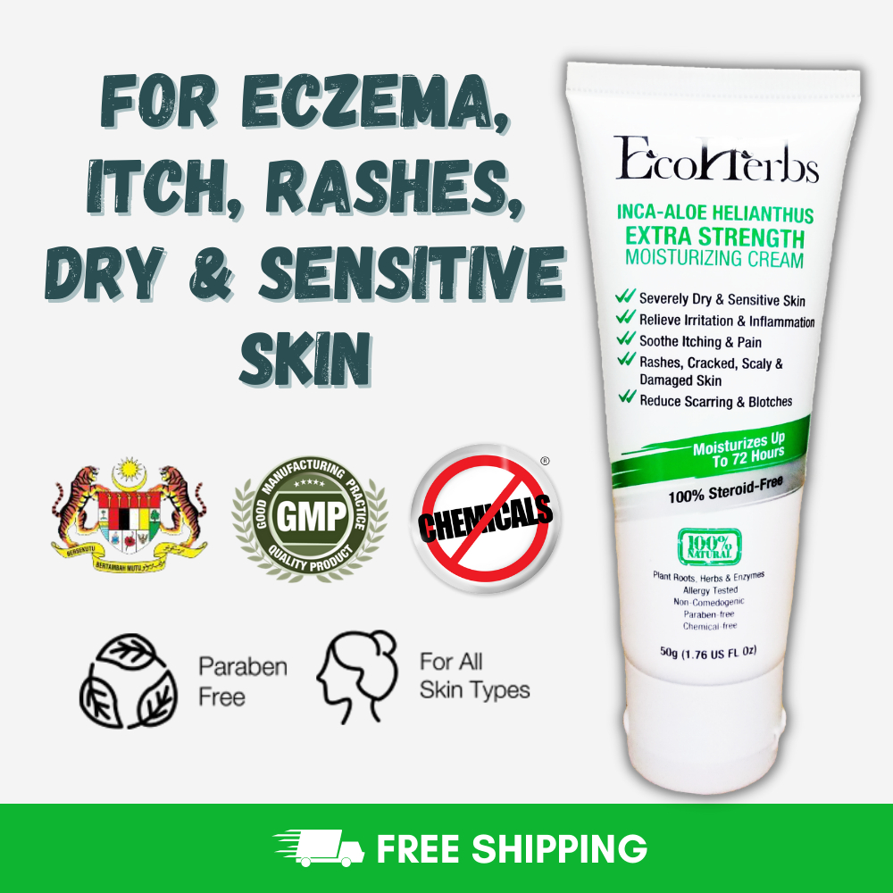 EcoHerbs Inca-Aloe Herbal Cream: Erase Eczema, Solve Itchy, Dry, Rashes ...