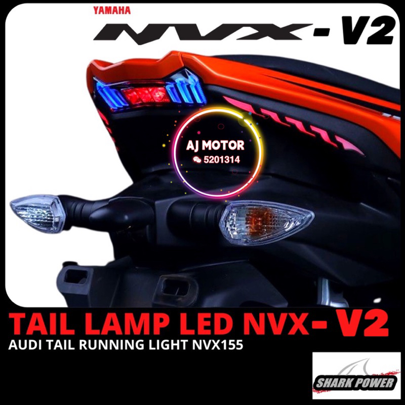 YAMAHA NVX155 V2 V3LED BRAKE LIGHT / AUDI PILOT SIGNAL NVX 155 LAMPU ...