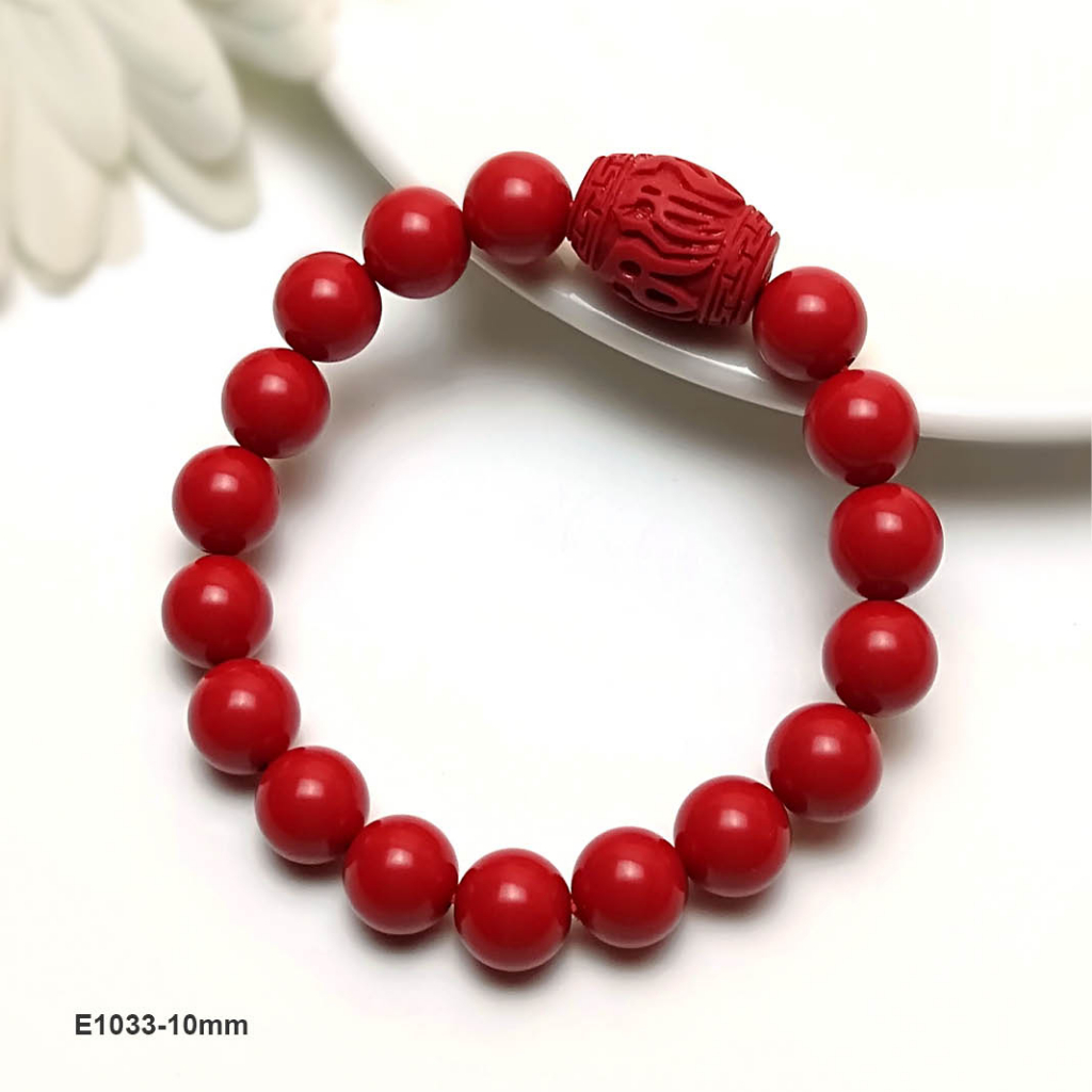 Cinnabar Om Mani Padme Hum Bracelet 朱砂六字真言转运珠手串10mm (E1033) | Shopee Malaysia