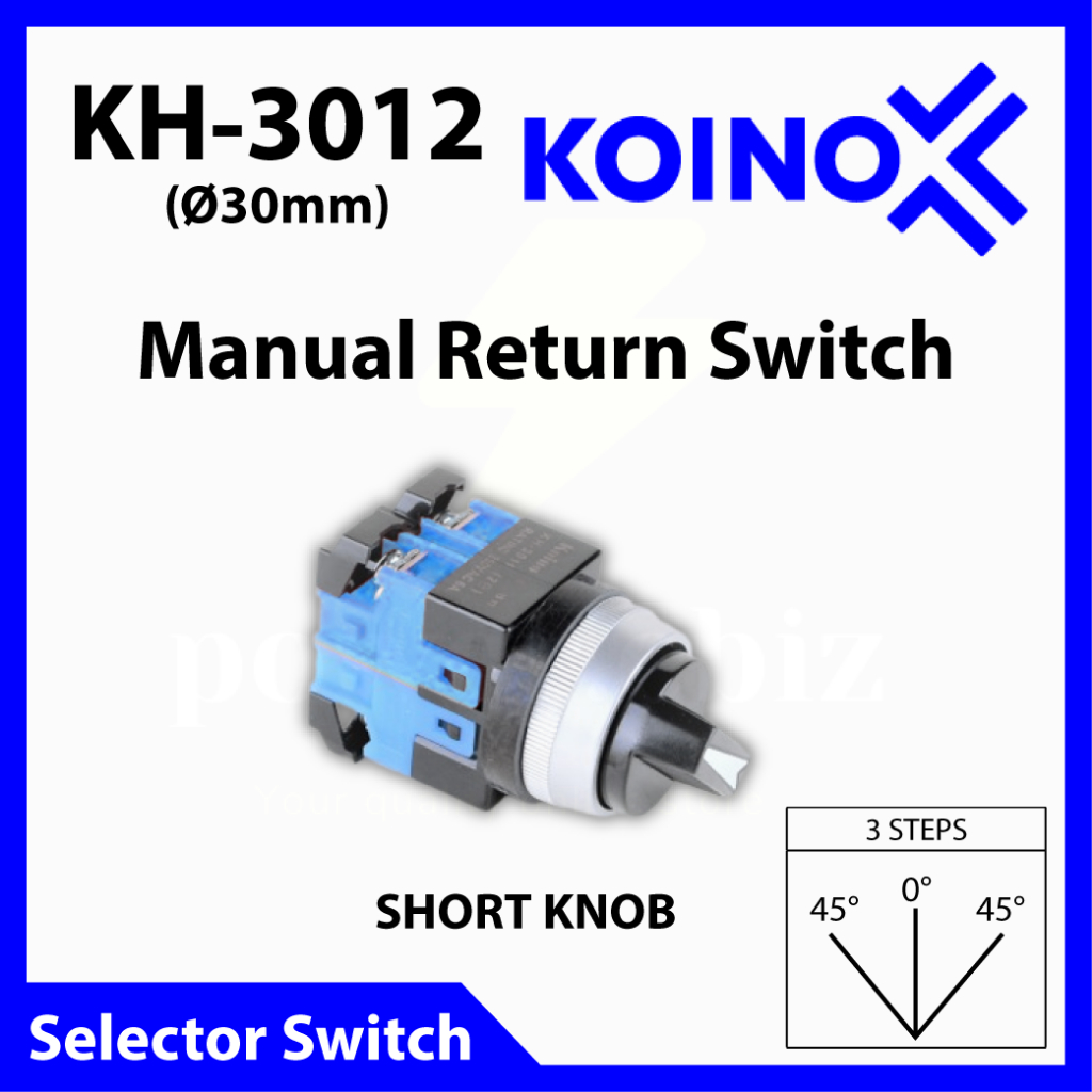 KOINO KH-3012 2A 3STEPS MANUAL RETURN SELECTOR SWITCH | Shopee Malaysia