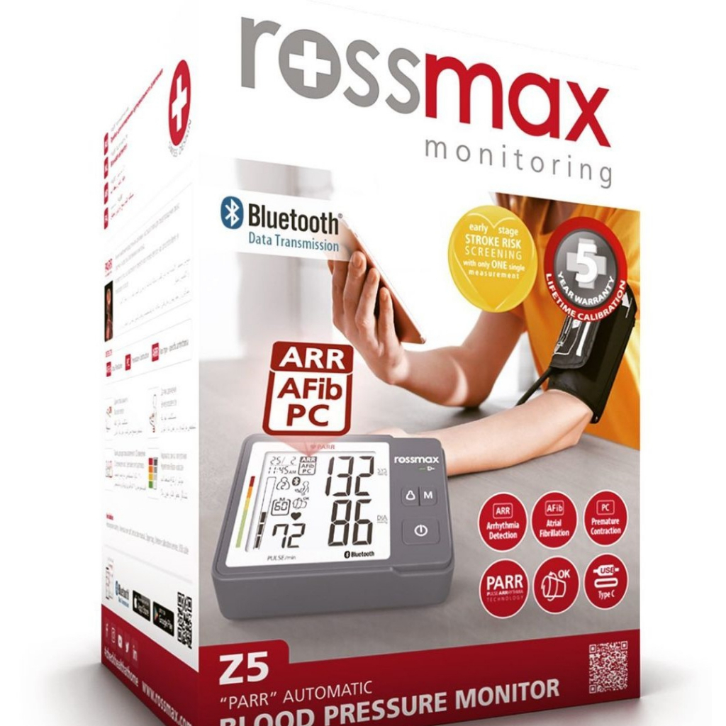 ROSSMAX Z5 BLOOD PRESSURE MONITOR WITH PARR TECHNOLOGY(5 YEARS WARRANTY ...