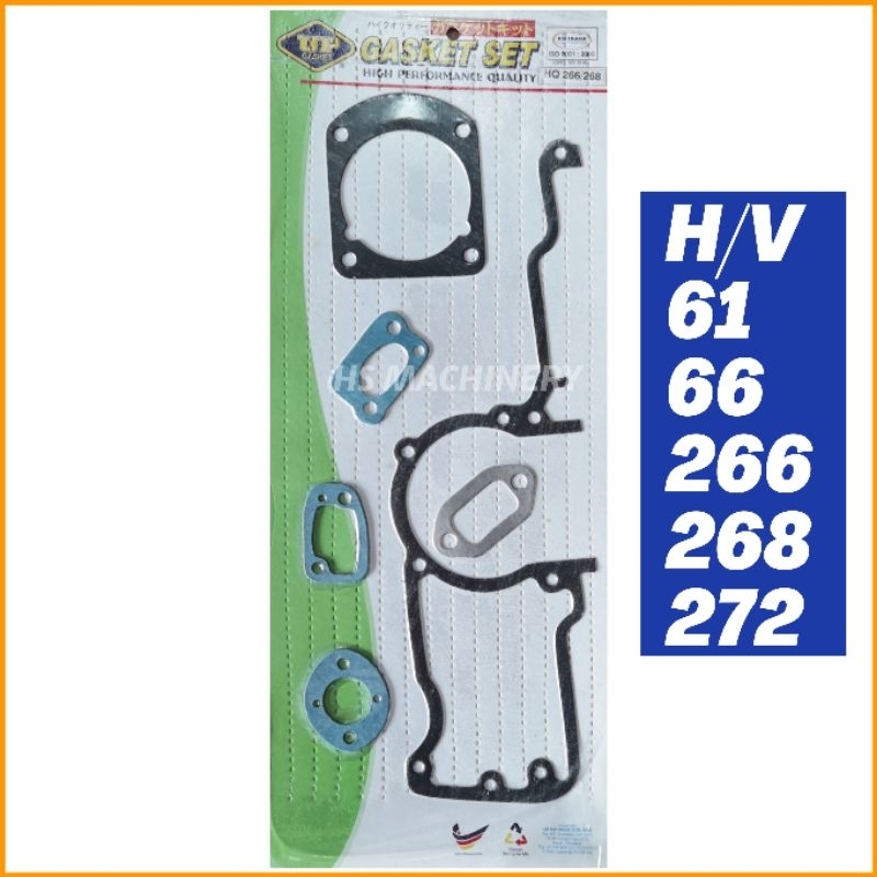 Husqvarna 61 / 66 / 266 / 268 / 272 Chainsaw Overhaul Gasket Complete ...