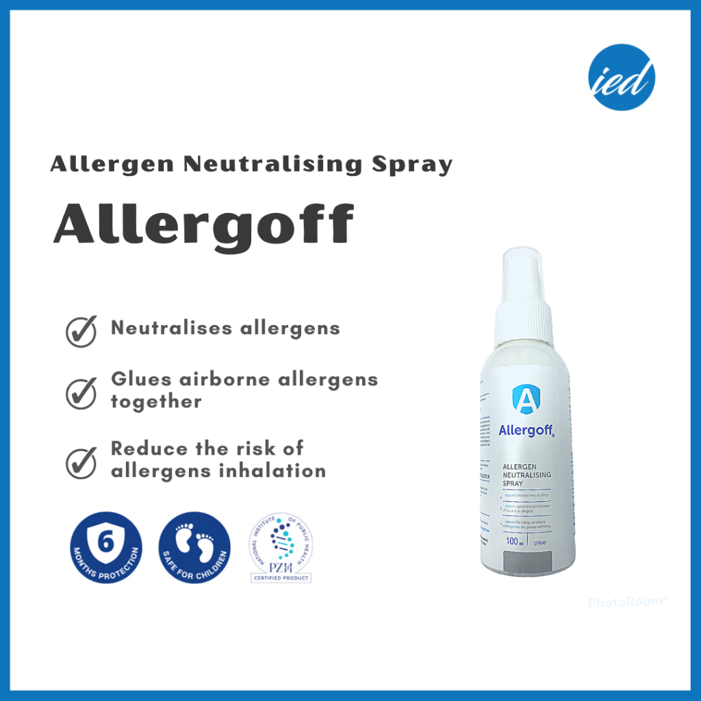 ALLERGOFF Anti-Allergy Spray 100ml | 100% Original | Neutralises Dust ...