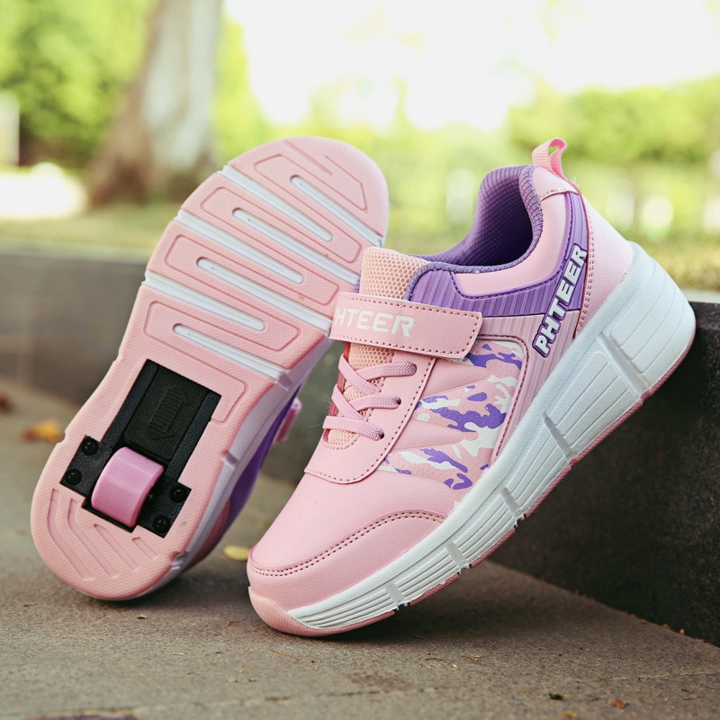 Kasut Ubah Bentuk Kasut Roda Lelaki Dewasa Heelys Wanita Skating Kasut ...