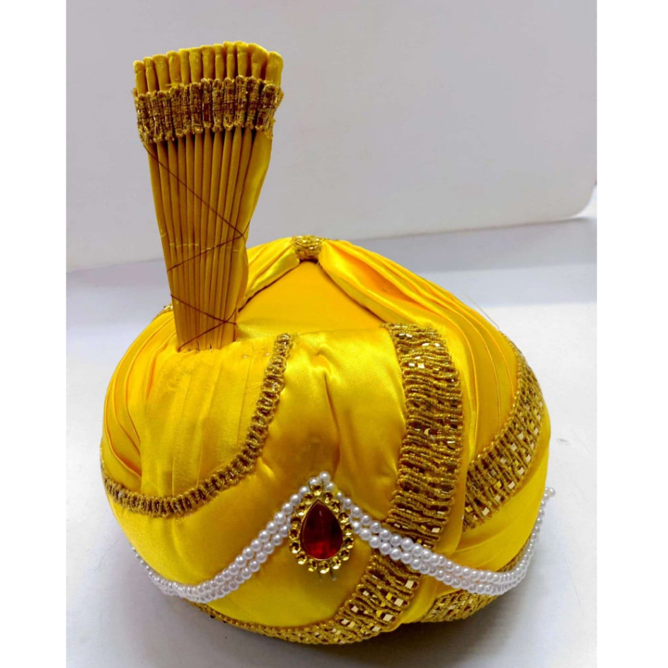 Thalapa / Embellished Art Silk Turban ( Very Big size Swamy / Wedding ...